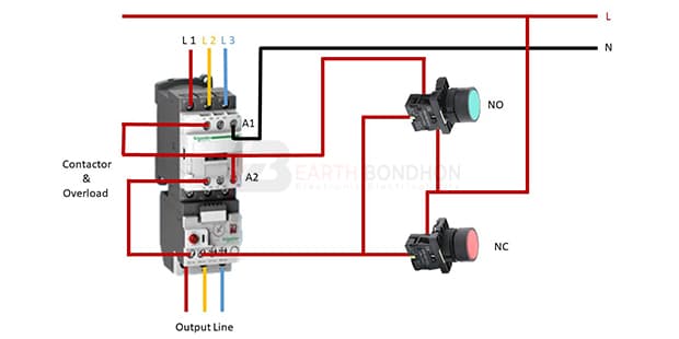 Electrical Contactor And Overload Dol Starter Dol Starter Wiring